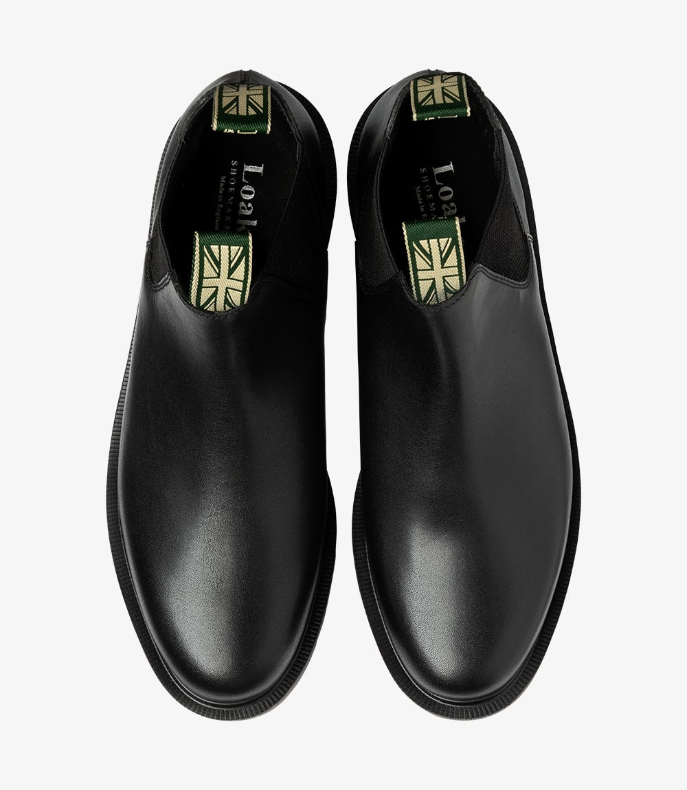 LOAKE - "McCauley" BLACK LEATHER PREMIUM CHELSEA BOOT