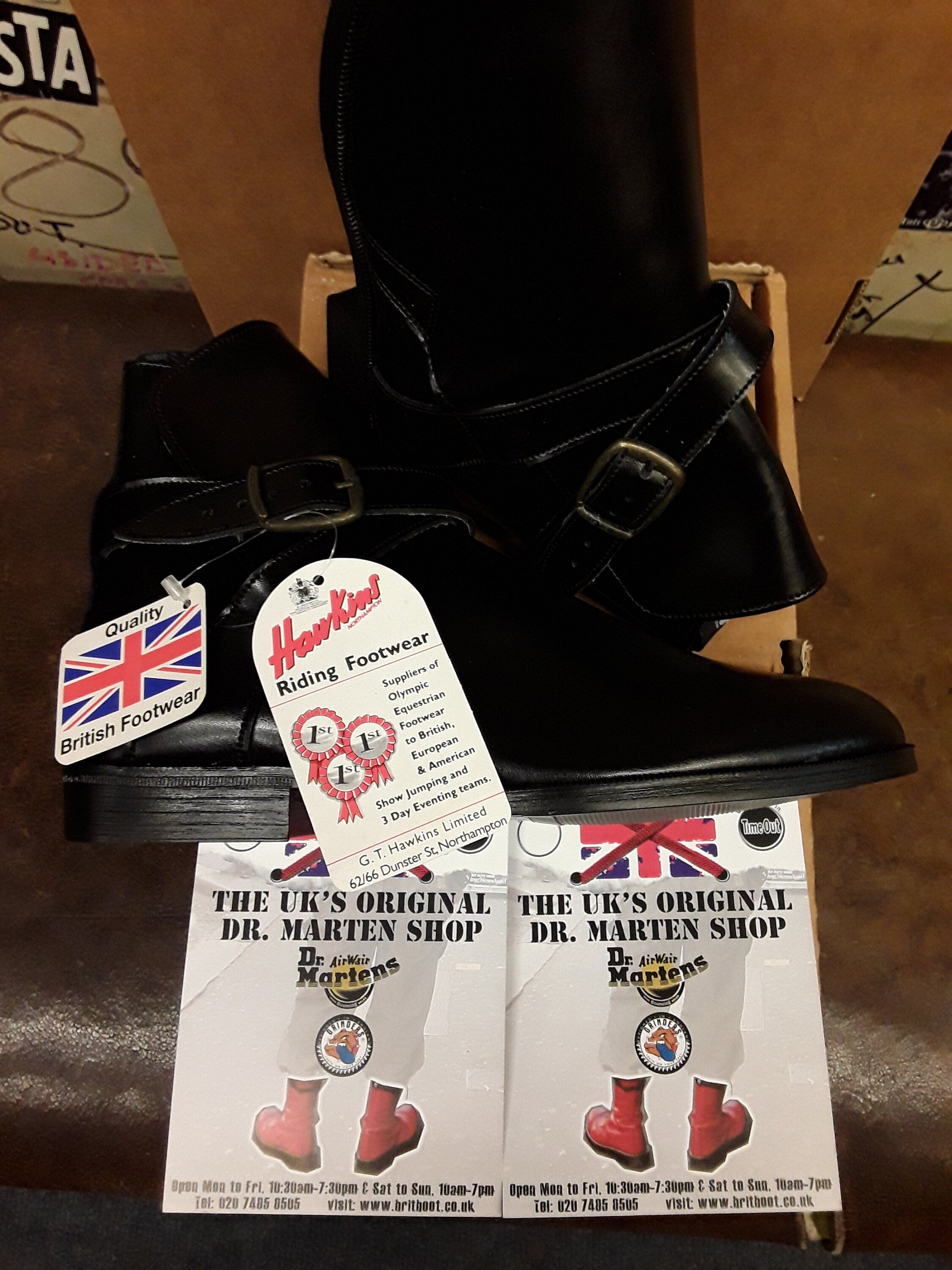 Hawkins Vintage, Size UK 5-6, Made in England, Black Leather Chelsea ...