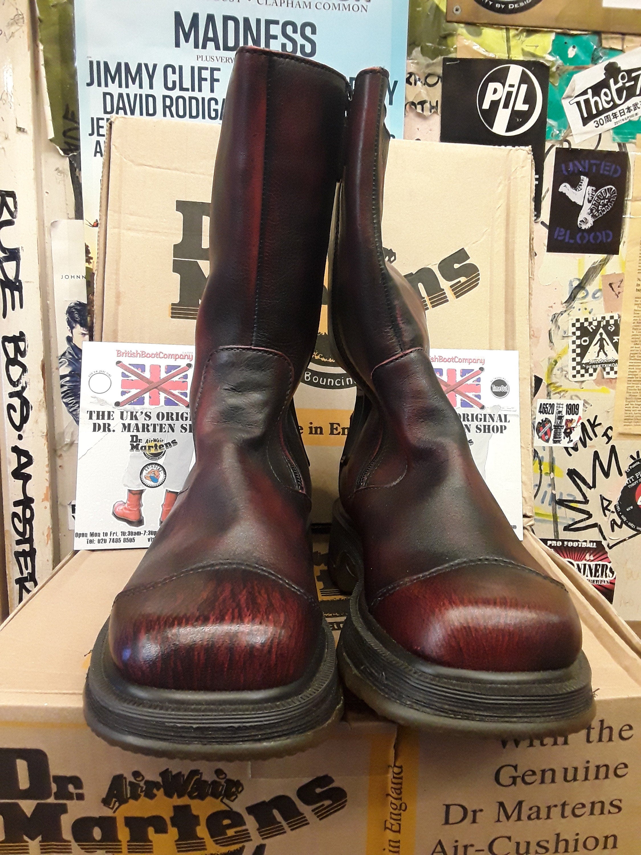 Dr Martens Made in England Riot Distressed Analine Women's Zip Boot