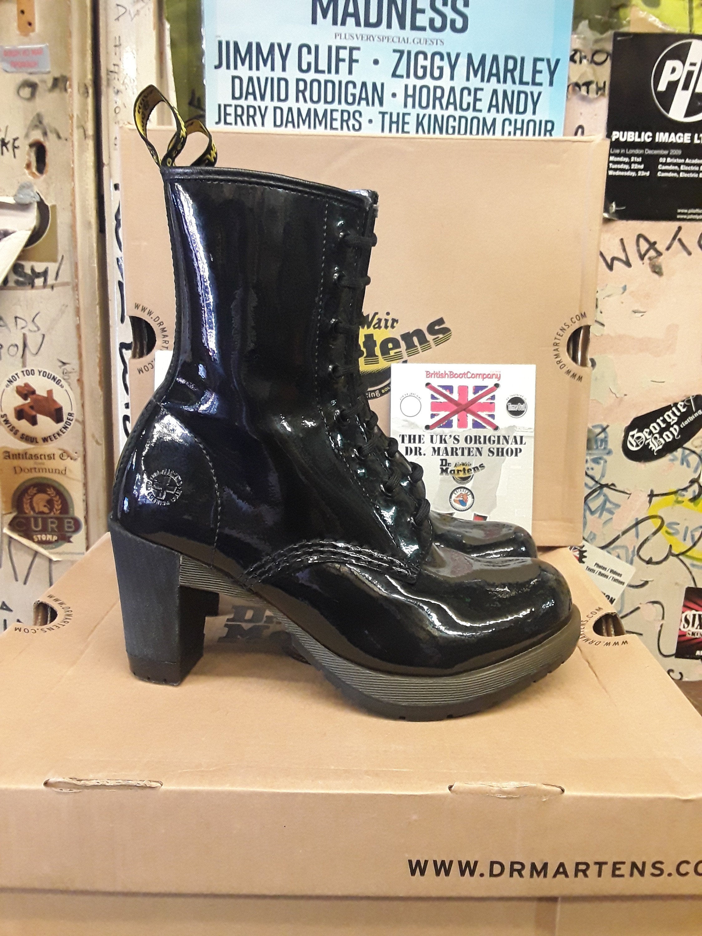 Dr Martens Darcie 8 Hole High Heel Boots