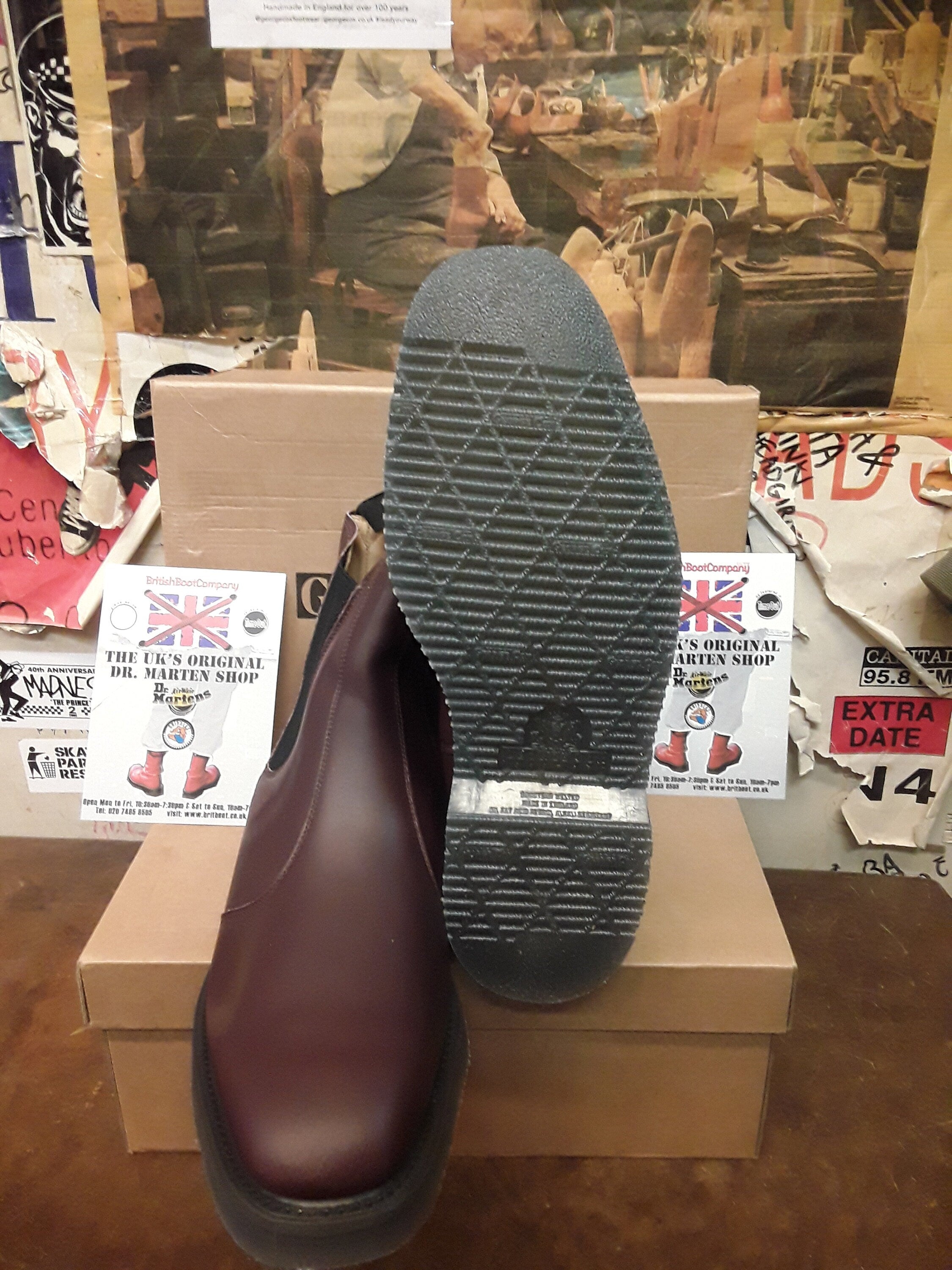 George Cox Dodford, Made in England, Burgundy Full Grain, Chelsea Boots ...