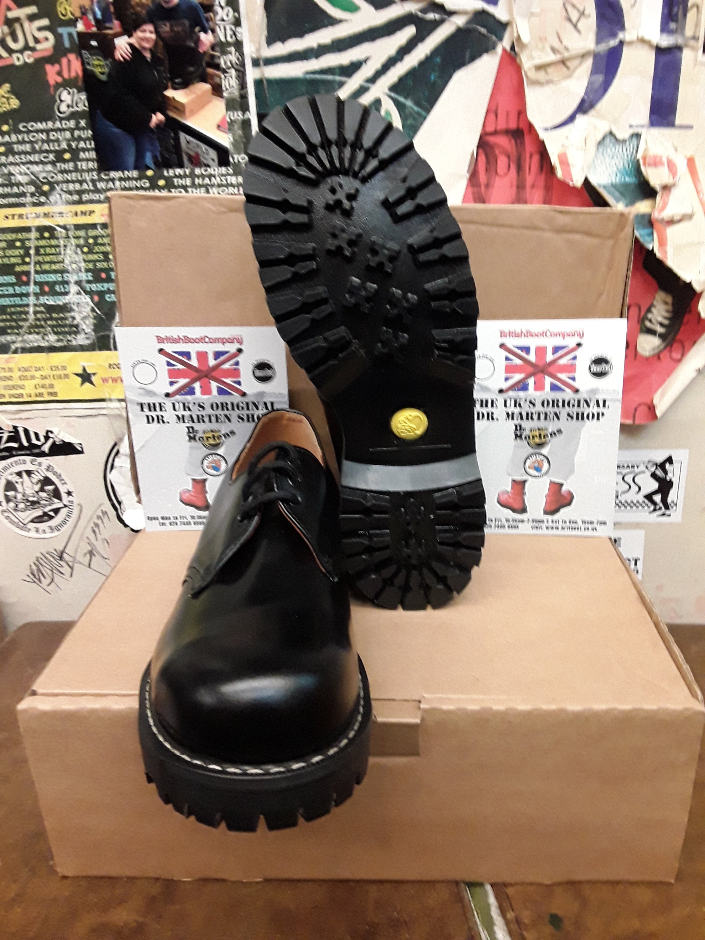 Treadair Steel Shoes, Vintage 90's, Made in England, Mens Leather Shoes ...