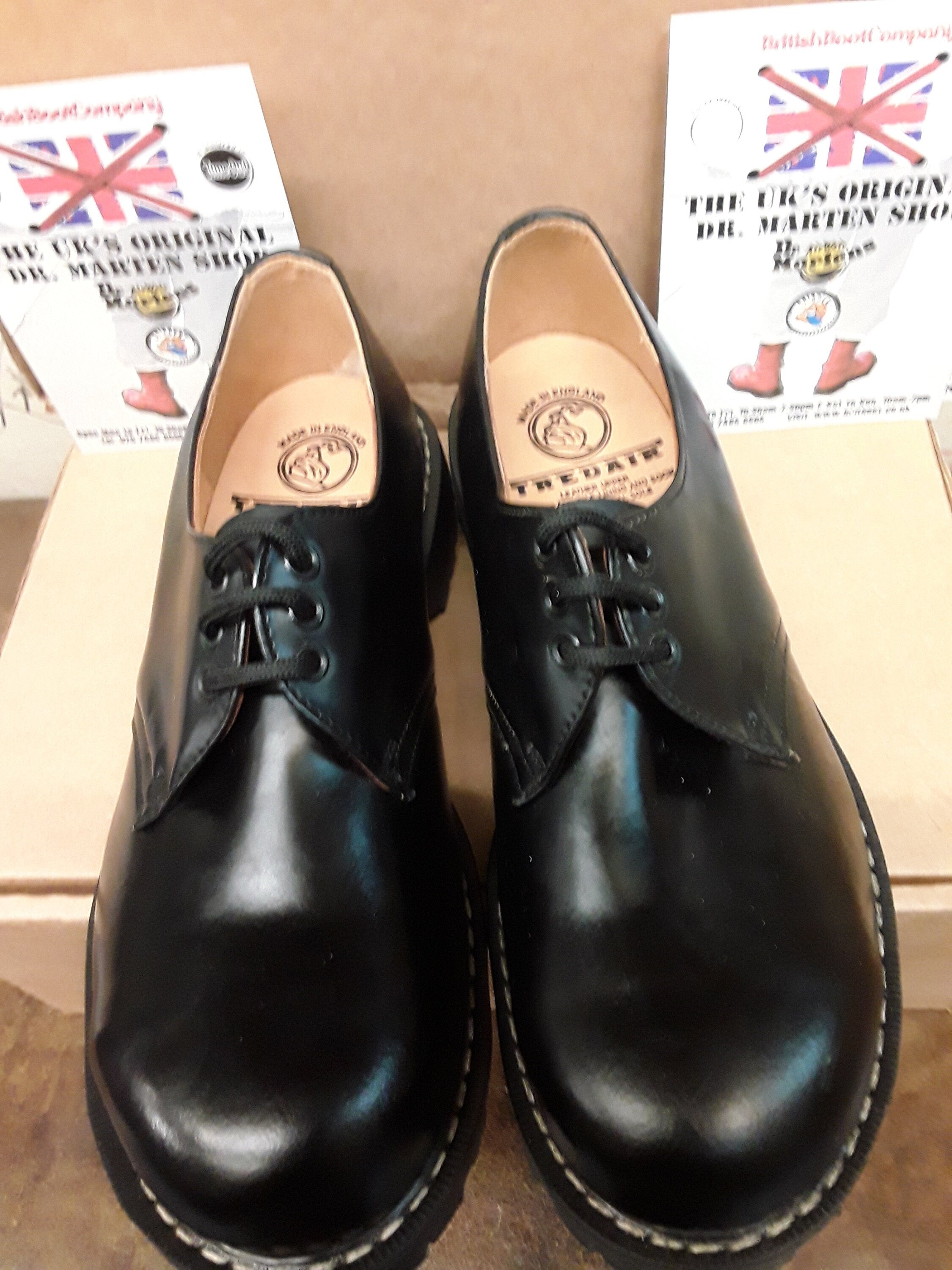 Treadair Steel Shoes, Vintage 90's, Made in England, Mens Leather Shoes ...