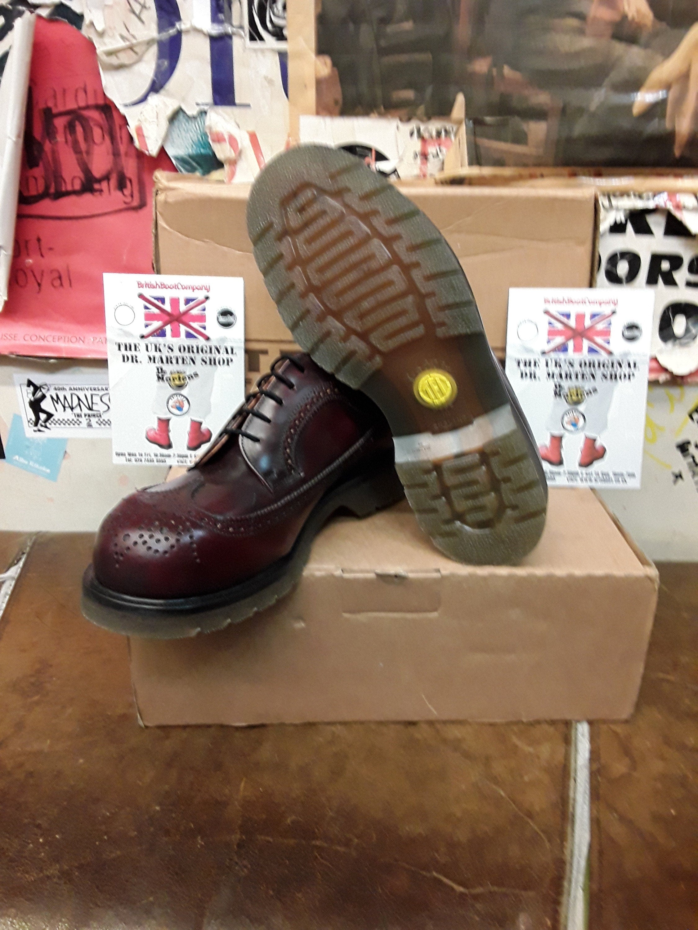Tredair 1982 Made in England Burgundy BROGUE