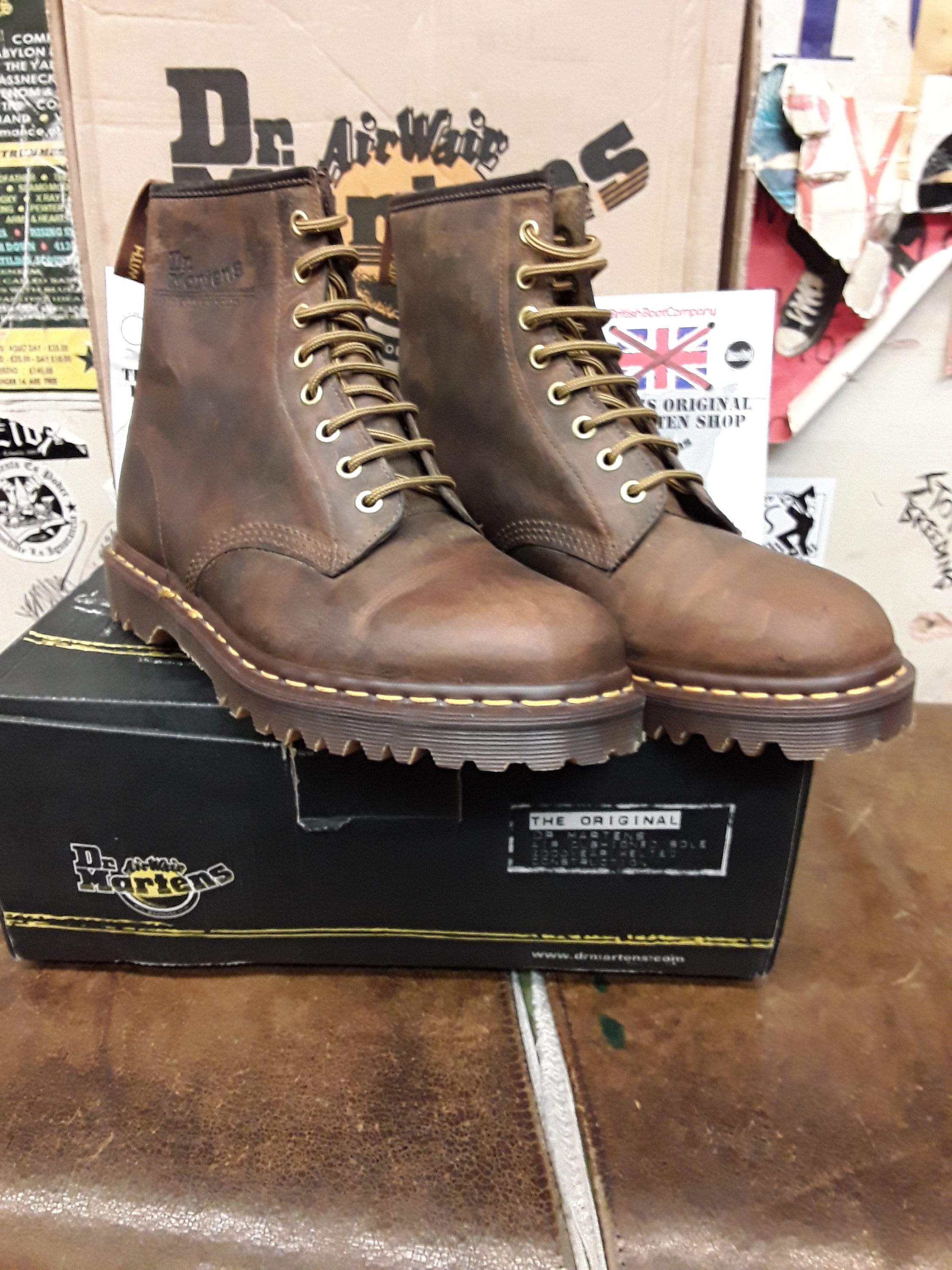 Dr Martens Vintage Aztec Crazy Horse 1460z Original 8 Hole Boots, Made ...