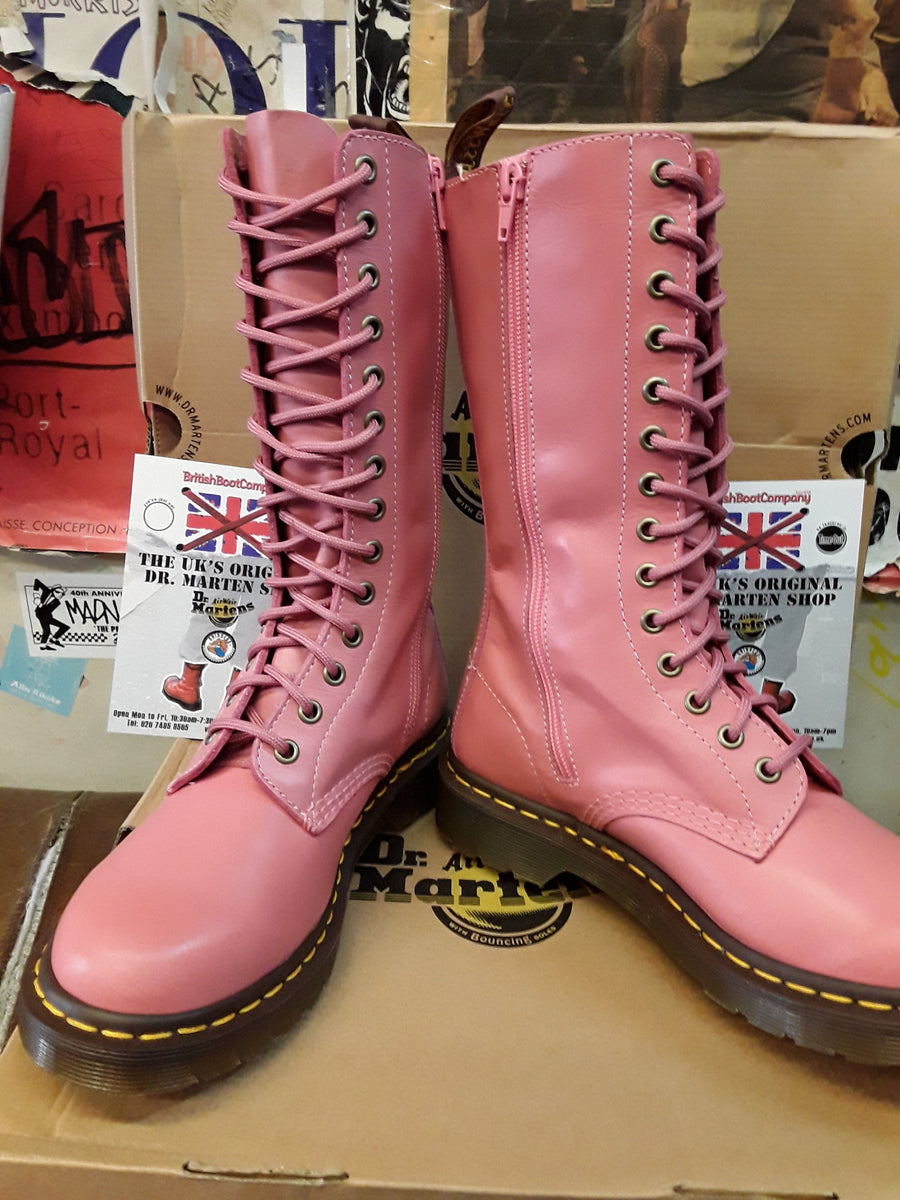 Dr Martens 1b99 Pink Buttero 14 Hole Zip Boots