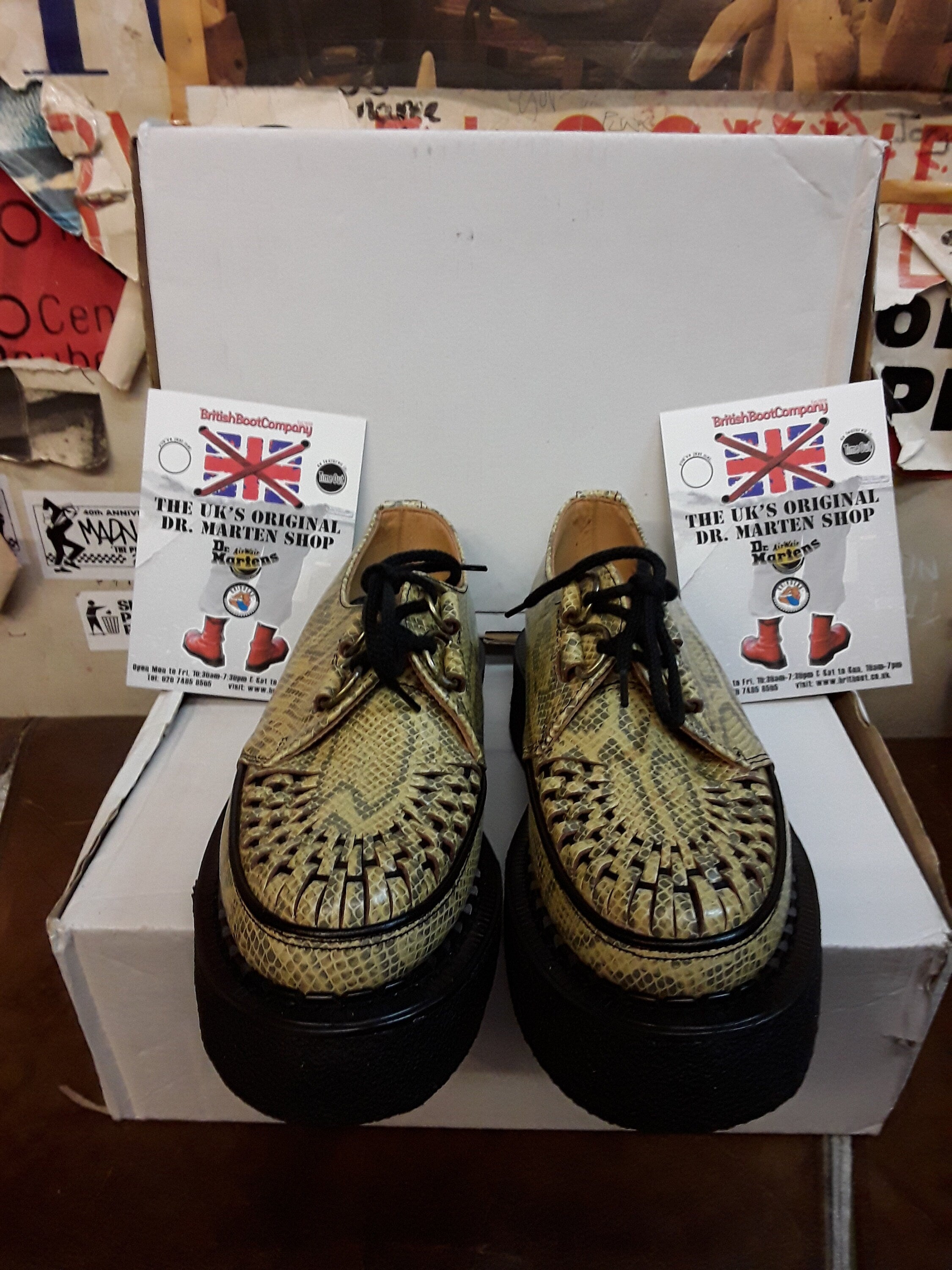 Robot George Cox Creeper, Size UK5-5.5; Made in England, Natural Snake ...