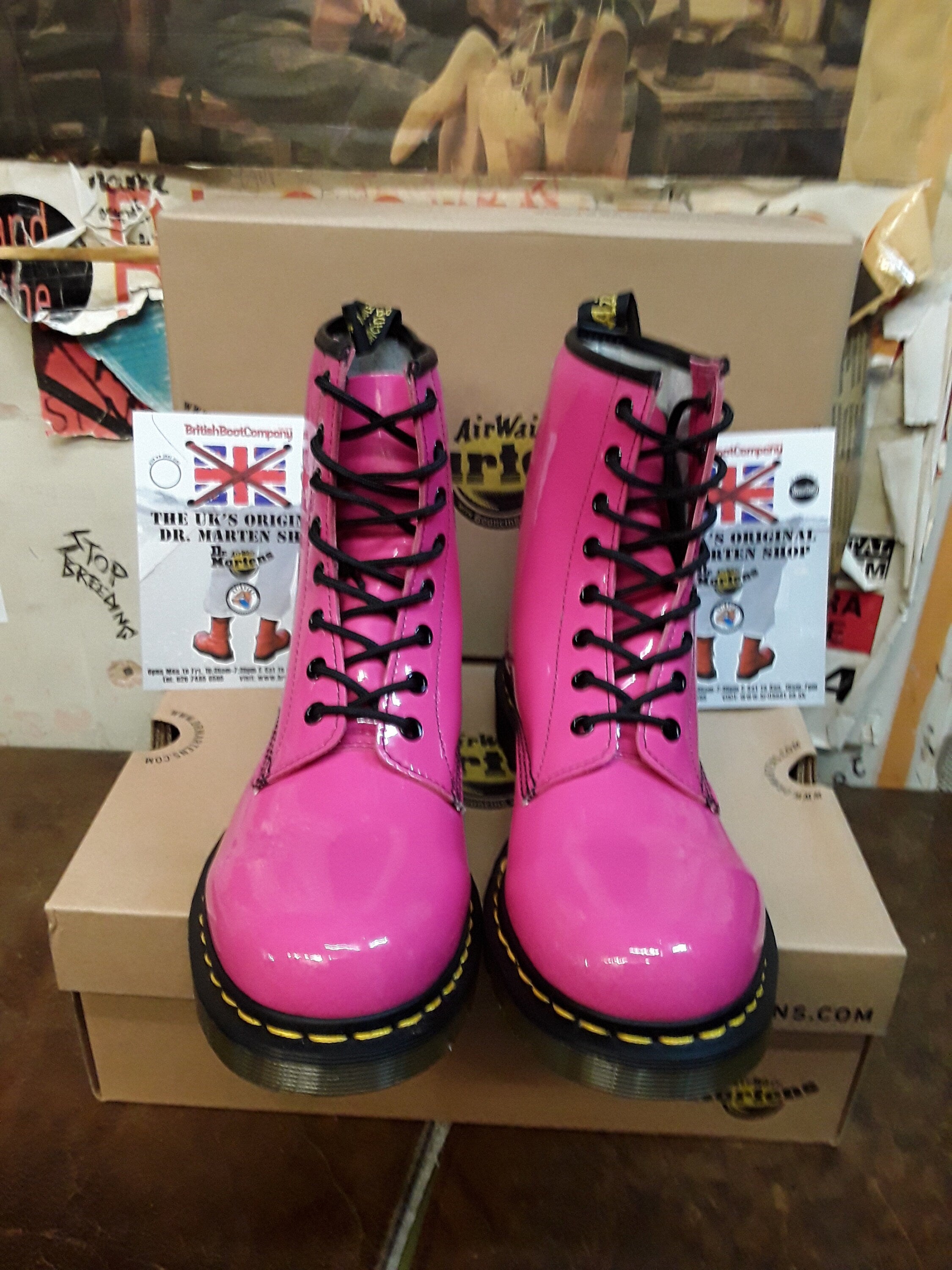 Dr Martens 1460 Hot Pink Patent Size 8