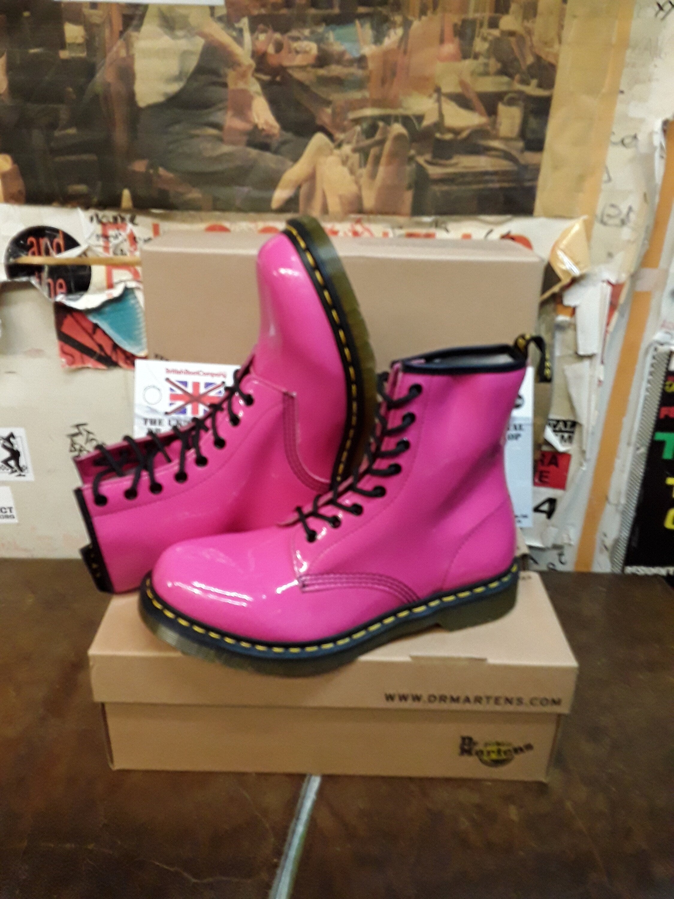 Dr Martens 1460 Hot Pink Patent Size 8