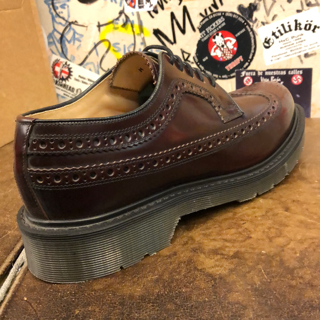 LOAKE - ROYAL BURGUNDY BROGUE WITH HEAT WELTED SOLE