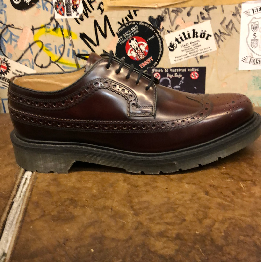 LOAKE - ROYAL BURGUNDY BROGUE WITH HEAT WELTED SOLE