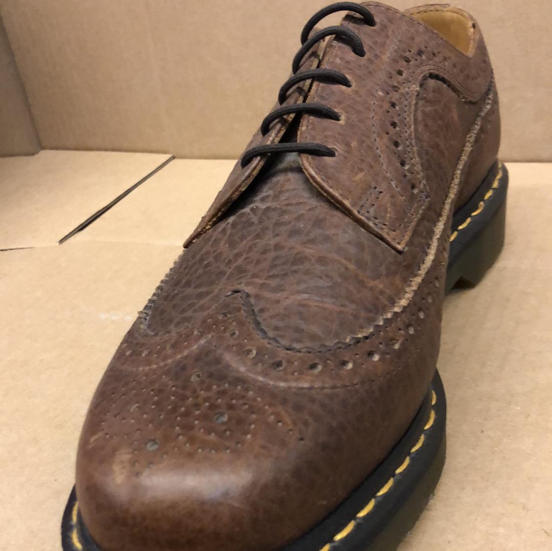 DR MARTENS - BARK GRIZZLY LEATHER SHOE 3989