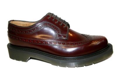 LOAKE - ROYAL BURGUNDY BROGUE WITH HEAT WELTED SOLE